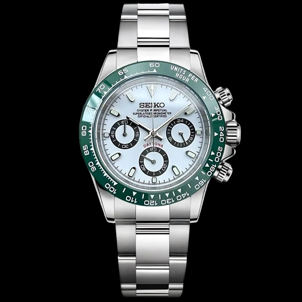 SEITONA MOD - GREEN & WHITE – Fortune Timepieces Collective
